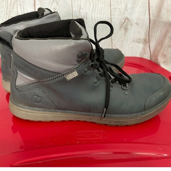 Merrell | Shoes | Merrell Mens Black And Gray Rain Boots | Poshmark